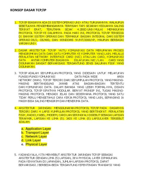 Materi Pertemuan Konsep Dasar Tcpip Pdf