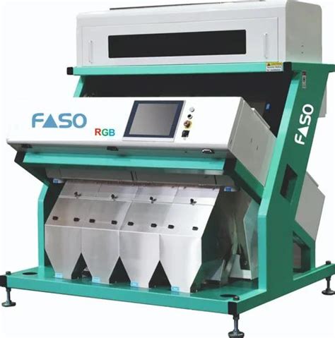 Automatic Tri Chromatic Intelligent Color Sorting Machine Single Phase Capacity Kg To