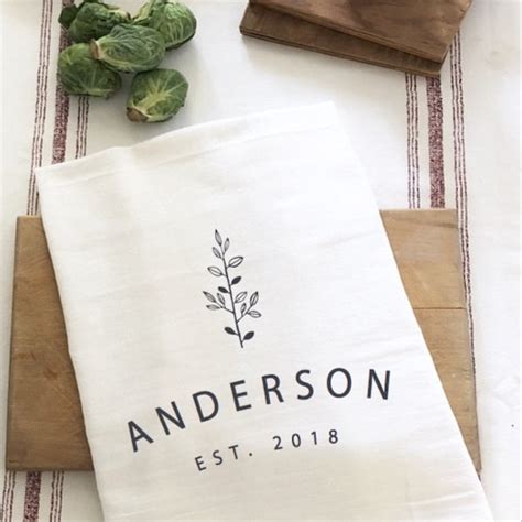 Custom Tea Towel Etsy