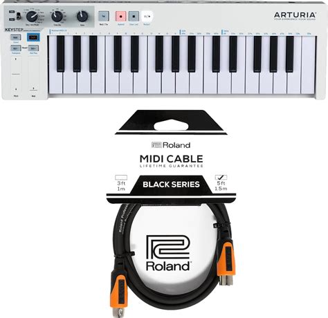 Arturia Keystep Midi Cable Bundle Musical Instruments