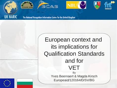 Ppt European Context And Its Implications For Qualification Standards