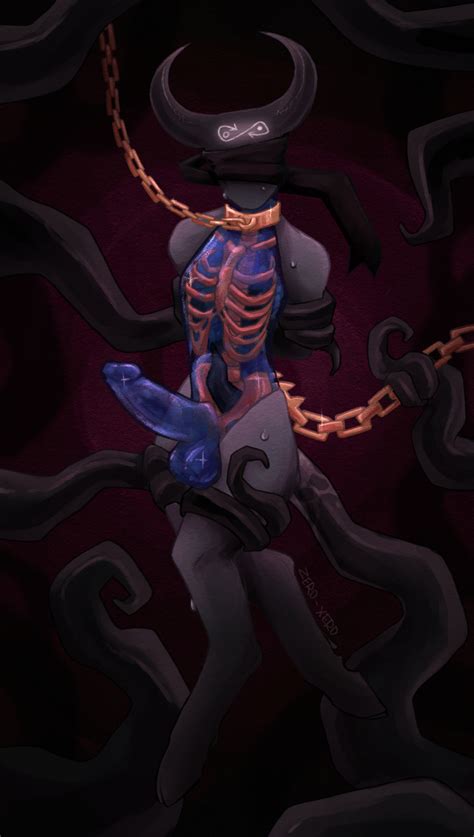 Rule 34 Anal Sex Big Penis Blindfold Bondage Bone Chains Collar Demon Hooves Horns Male
