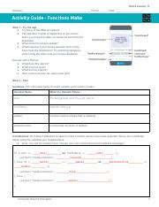 Interactive Functions Activity Guide For Coding Beginners Course Hero