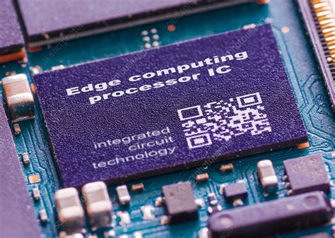 Edge Computing Processor Microchip Stock Image F0447022 Science