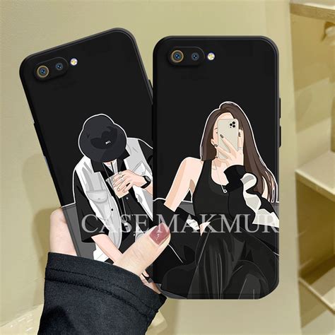 Jual Oppo A K C C A S A Case Couple Silicone Bumper Casing Custom Pasangan Pcs