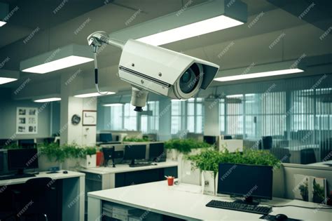 Premium Photo Enhancing Office Safety And Security With Cctv Camera