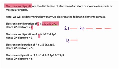 SOLVED How Many P Electrons Are In An Atom Of Each Element A C B N C F D P