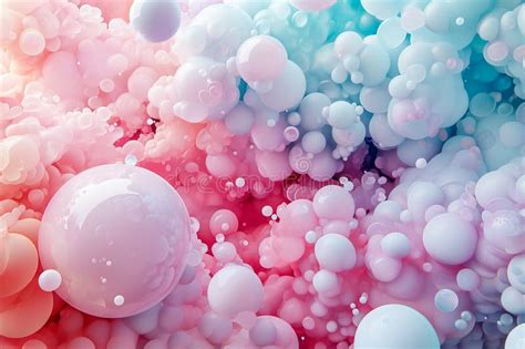 Soft Hued Spheres Cluster Hinting At A Dreamy Candy Like Fantasy