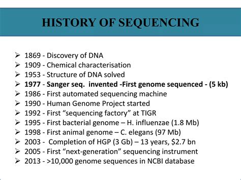Next Generation Sequencing PPTX Biotech And Biomedical Industry Industries