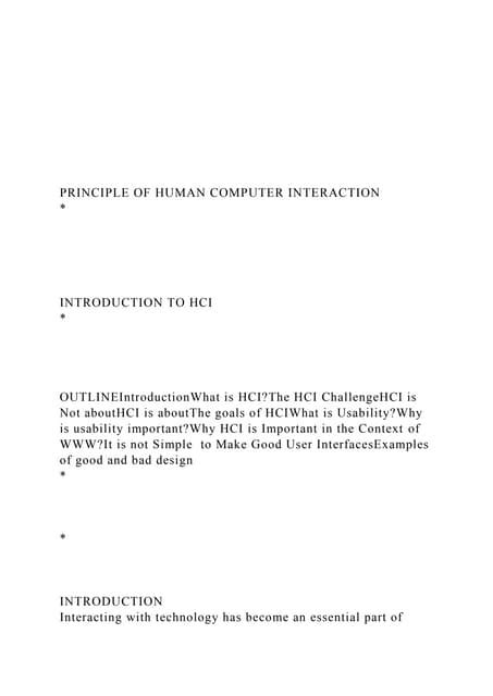 Human Computer Interaction Hci Pptx Computing Technology