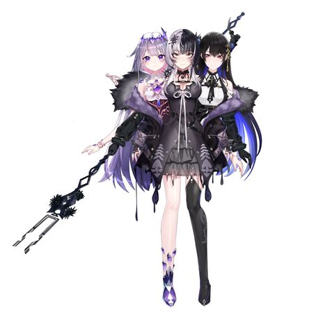 Safebooru 3girls Absurdres Black Jacket Blush Conjoined Extra Arms