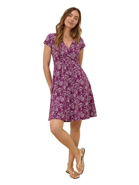 Purple Floral Dresses For Women