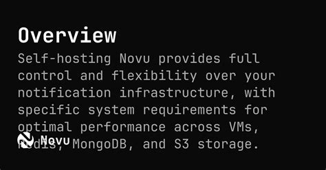 Overview Novu Documentation