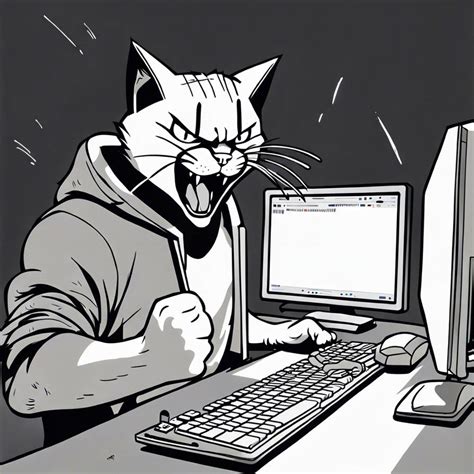 A Cracker Deciphering A Code On His Pc Hes So Clo By Coy Talon On