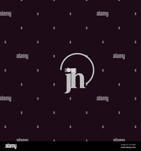 Jh Initials Logo Stock Vector Images Alamy