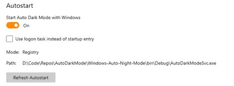 Better Autostart State Display And Handling Issue AutoDarkMode Windows Auto Night Mode