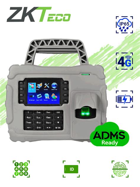 Zkteco S922id4g Control De Asistencia Portatil 5000 Huellas
