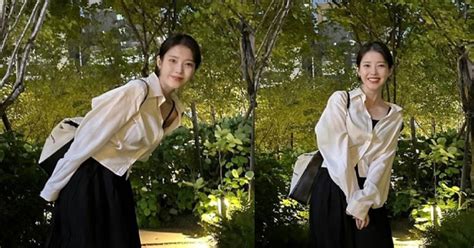 아이유 원피스에 블라우스 입고 밤 산책 매일 5월만 같아라 스타와 패션 아이유 원피스에 블라우스 입고 밤 산책 매일 5월만 같아라 스타와 패션