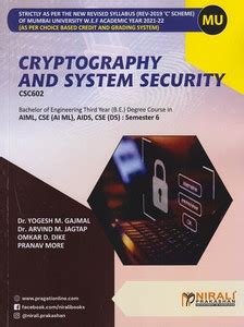 CRYPTOGRAPHY AND SYSTEM SECURITY Third Year T E Degree Course In AIML CSE AI ML AIDS