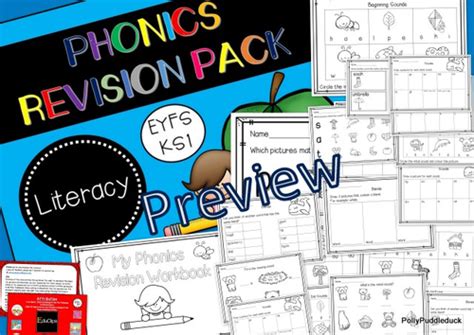 Phonics Revision Workbook Eyfs Ks1 Teaching Resources