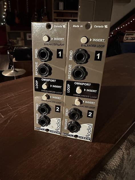 pair of radial shuttle insert 500 series effects routing reverb