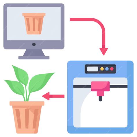 Premium Vector Building Prototype Model Using 3d Printer Concept