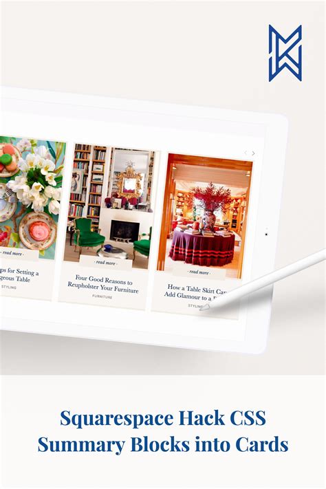 squarespace tutorial css blog post summaries → card style design — mkw