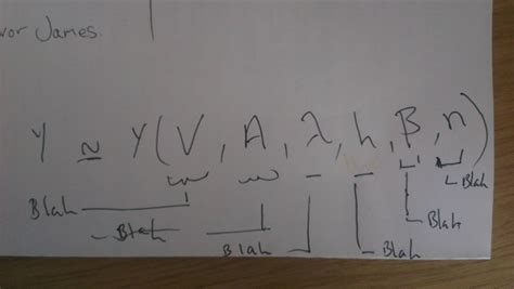 Custom Labelling Of Variables Under An Equation Tikz Tex Latex