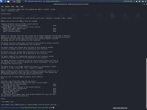 How To Install Vmware Tool On Kali Linux Cybernationalsecurity