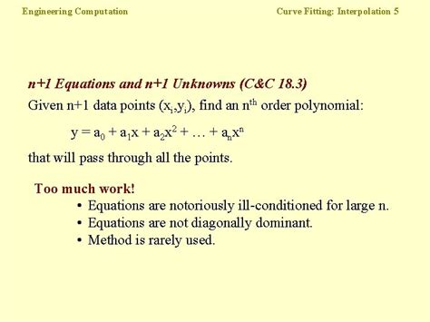 engineering computation curve fitting interpolation 1 curve fitting