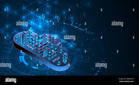 Cloud Computing Concept Abstract Connection Technology Background Hand Drawn Vector Stock