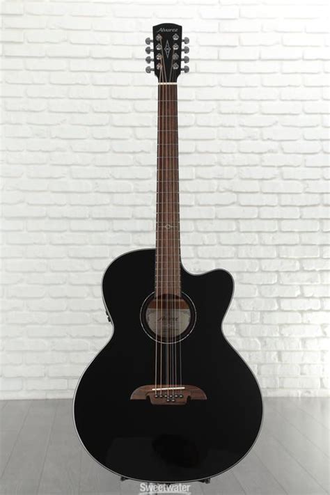 Alvarez Abt60ce 8 String Baritone Acoustic Electric Guitar Black Sweetwater