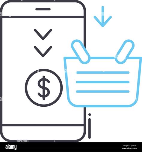 E Commerce Line Icon Outline Symbol Vector Illustration Concept Sign Stock Vector Image And Art