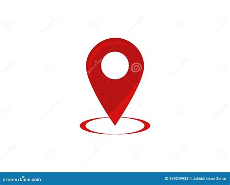 Red Pointer With Map Stock Illustration Illustration Of Route