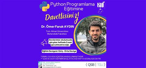 Qsb Tgu Python Programlama Eğitimi Qtürkiye