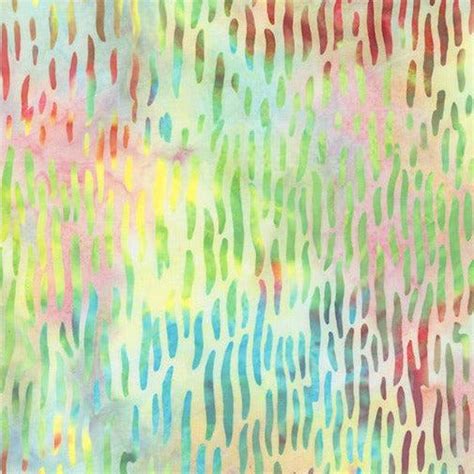 Confetti Multi Jagged Stripe Batik Fabric By Jacqueline De Jonge