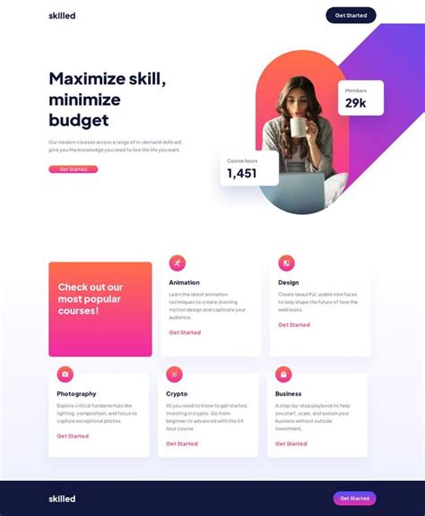 Frontend Mentor Skilled E Learning Landing Page Next Tailwindcss