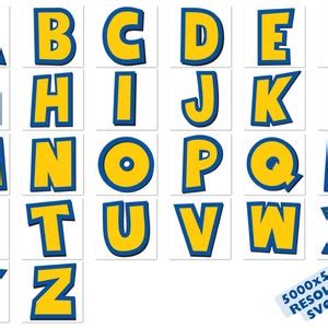 Toy Story Original Alphabet Font Svg Toy Story Font Letters Numbers