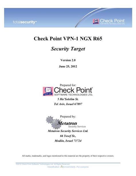 Security Target Common Criteria