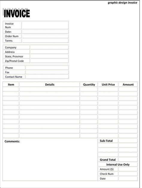 Microsoft Office Word Invoice Template Detrester Com