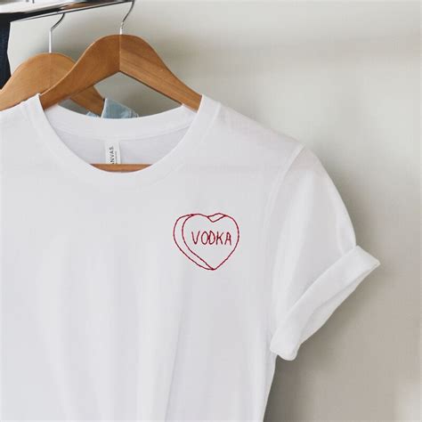 Embroidered Heart Etsy