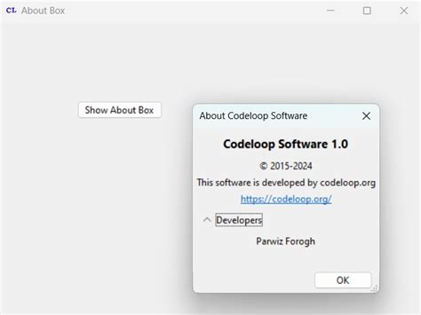 Python GUI AboutBox Dialog In WxPython Codeloop