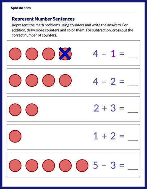 subtraction number sentence