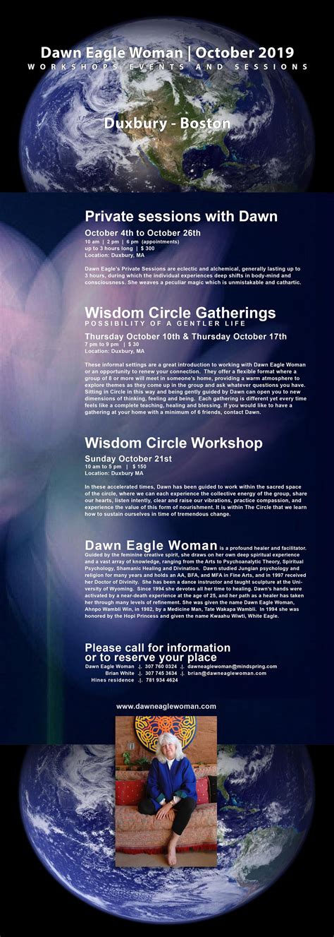 Dawn Eagle Woman Events