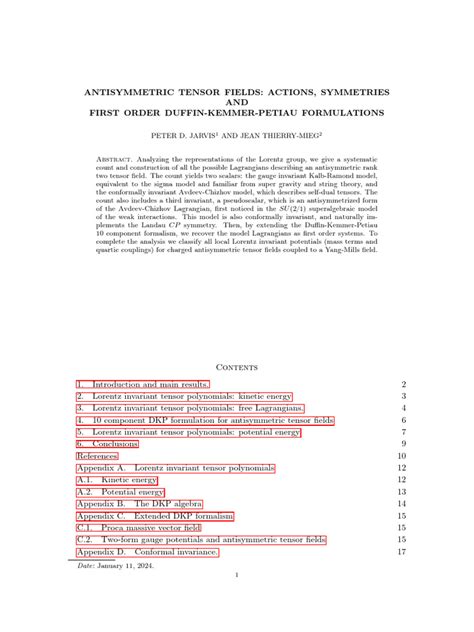 Antisymmetric Tensor Fields Actions And Symmetries Pdf Gauge Theory Spin Physics