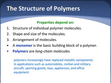 SOLUTION Polymers Structure And Properties Studypool