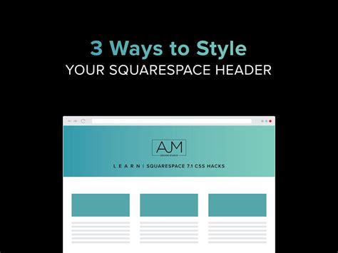 3 Ways To Style Your Squarespace Header By Amanda Mcnay Medium