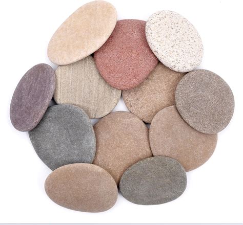 12 Rocas Planas Grandes De 3 15 4 15 Pulgadas Para Pintar Rocas Lisas