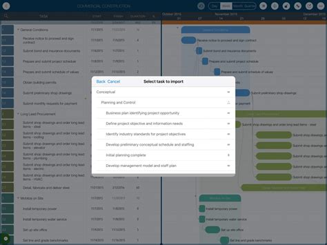 Import Tasks From Other Projects QuickPlan For IOS