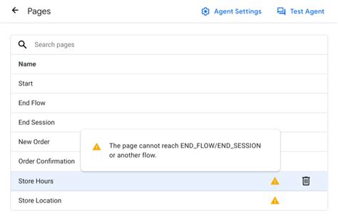 Validation Dialogflow CX Google Cloud